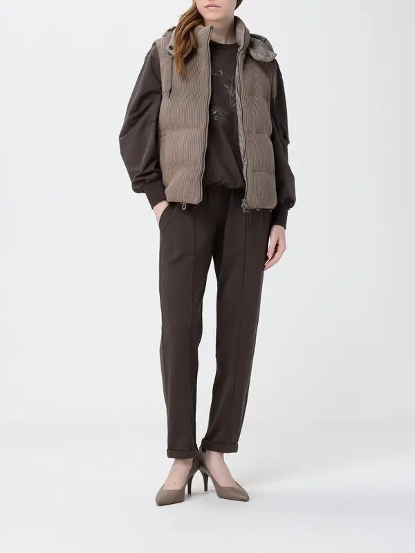 Brunello Cucinelli Cotton Crew Neck Sweatshirt With Emblem