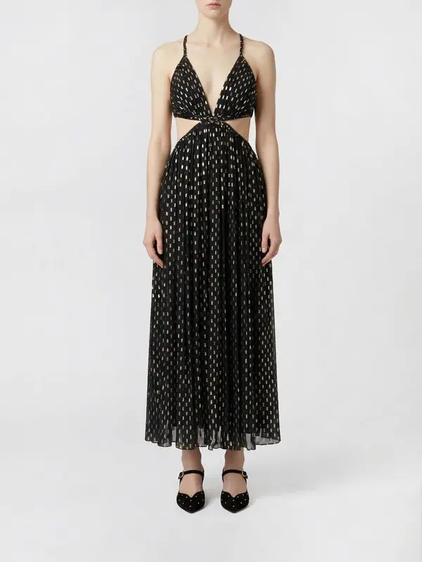 Zimmermann Viscose Blend Midi Dress - Black