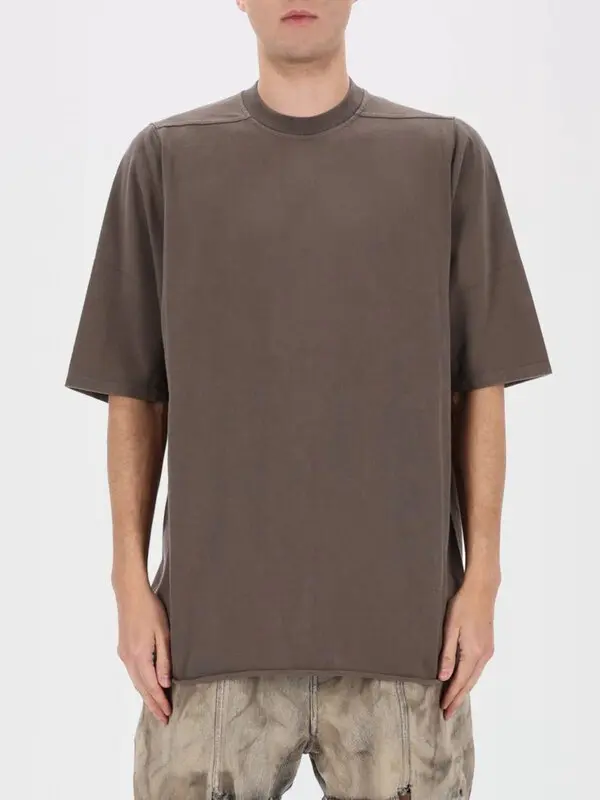 Rick Owens Cotton Oversized T-shirt - Brown