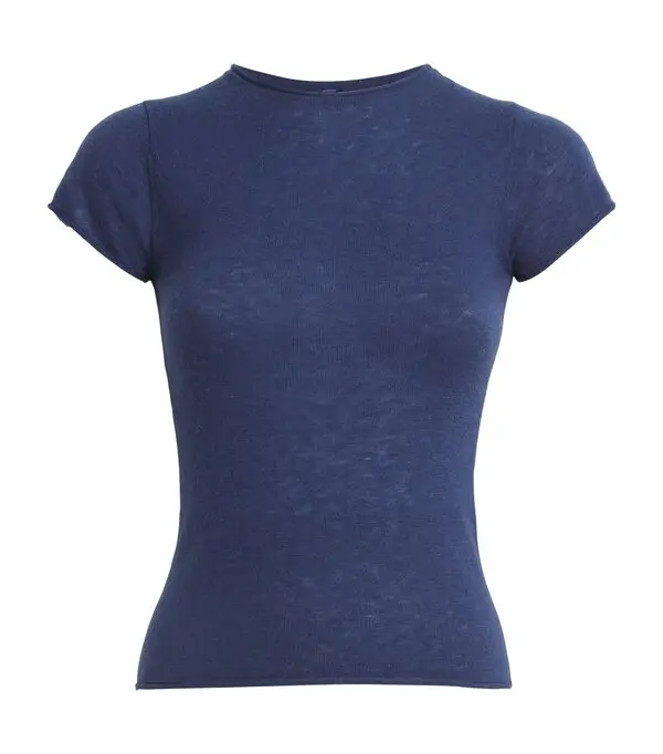 SKIMS Cashmere T-shirt - Blue