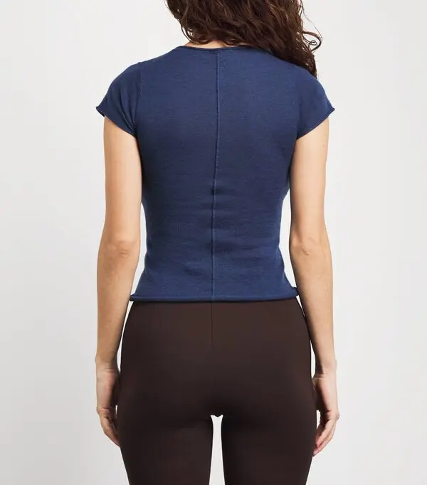 SKIMS Cashmere T-shirt - Blue