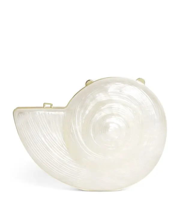 Simkhai Shell Marion Clutch - Ivory