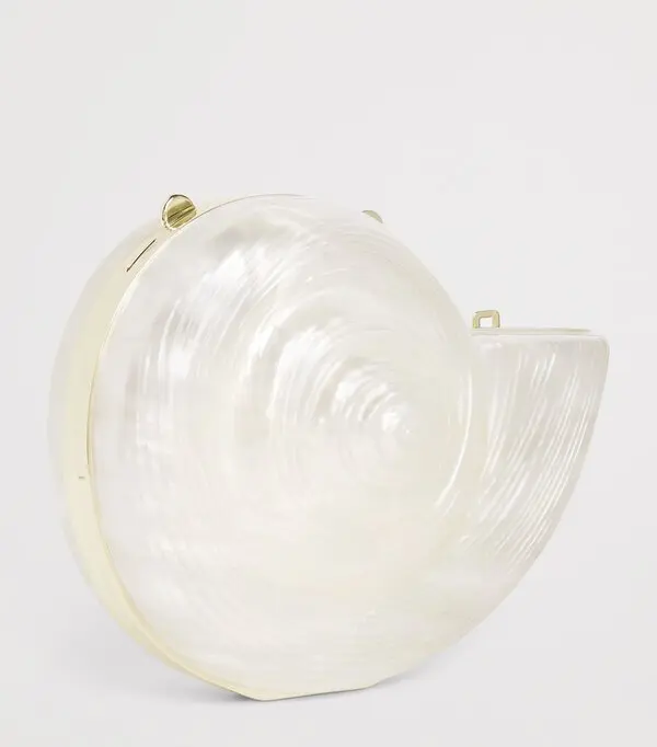 Simkhai Shell Marion Clutch - Ivory