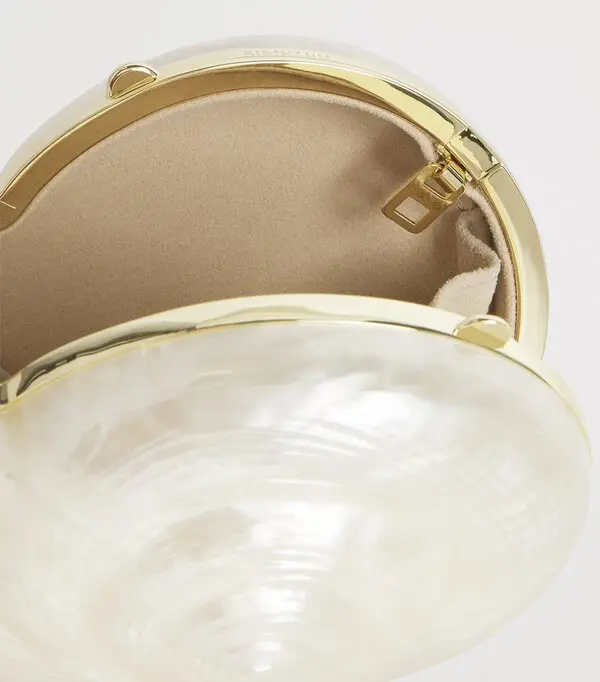 Simkhai Shell Marion Clutch - Ivory