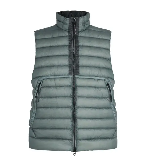 C.P. COMPANY D.d. Shell Quilted Down Gilet - Blue