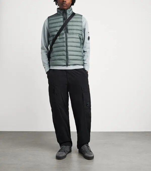 C.P. COMPANY D.d. Shell Quilted Down Gilet - Blue