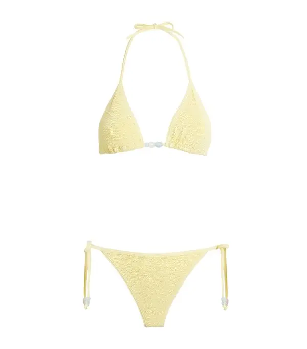 Hunza G Beaded Gina Bikini - Yellow