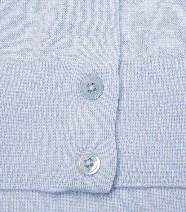 ANINE BING Wool-cashmere Moni Cardigan - Blue