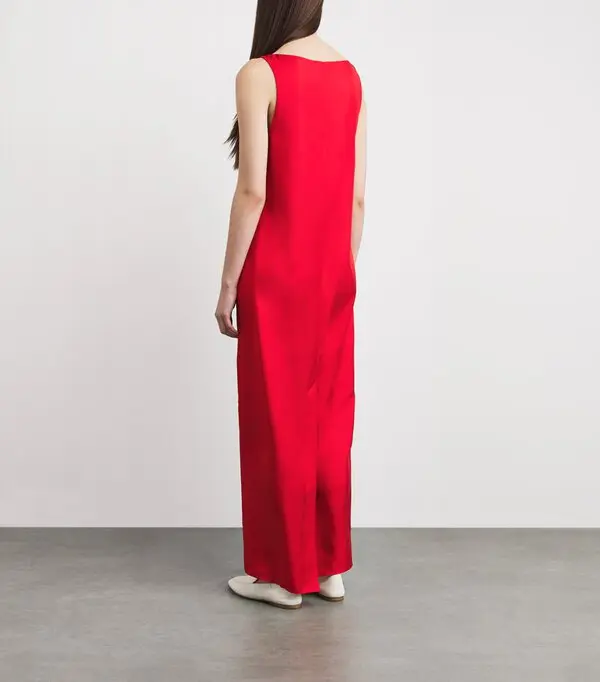 RÓHE Silk Maxi Dress - Red