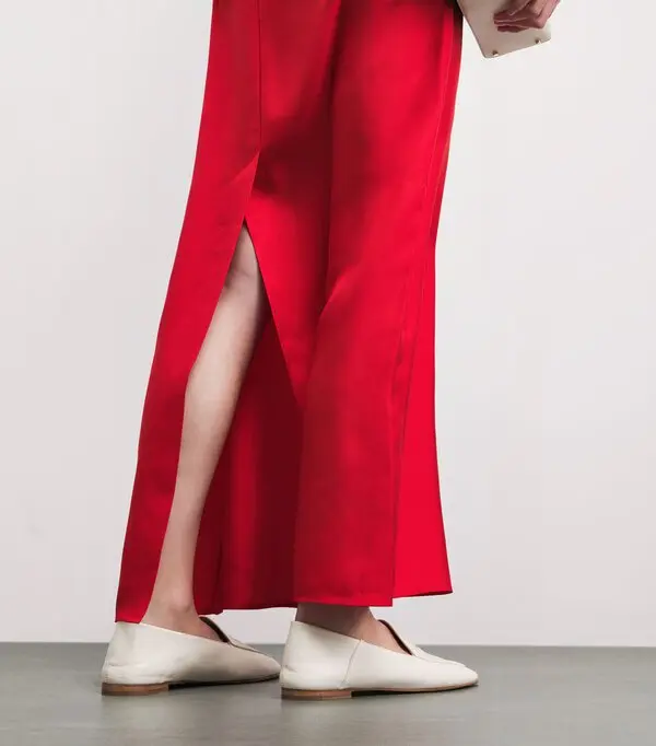 RÓHE Silk Maxi Dress - Red