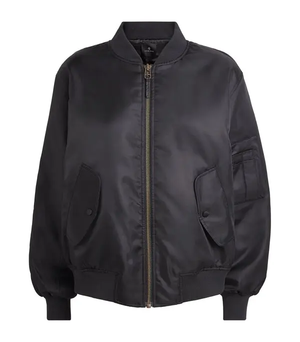 ANINE BING Leon Bomber Jacket - Black