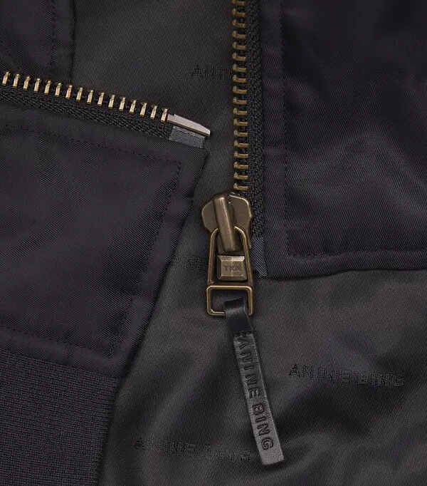 ANINE BING Leon Bomber Jacket - Black