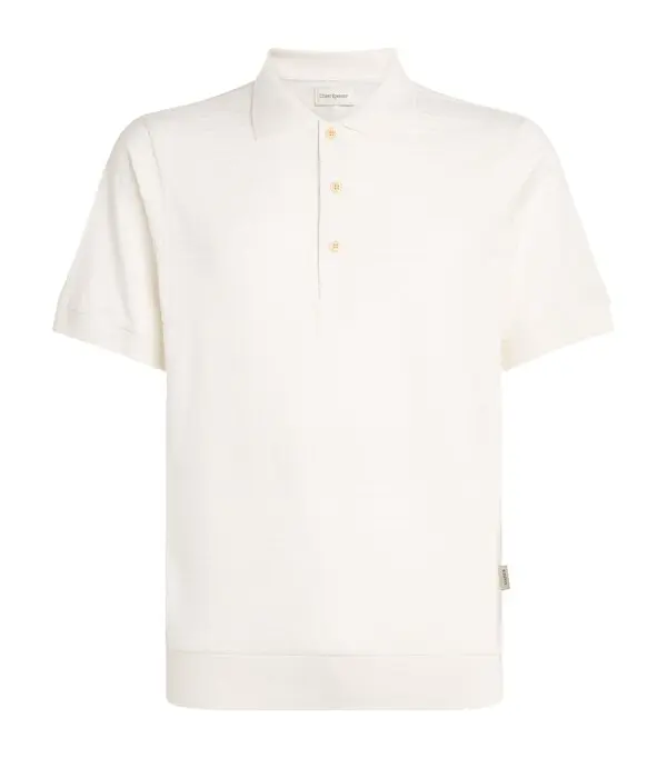 Oliver Peoples Organic Cotton Jacquard Polo Shirt