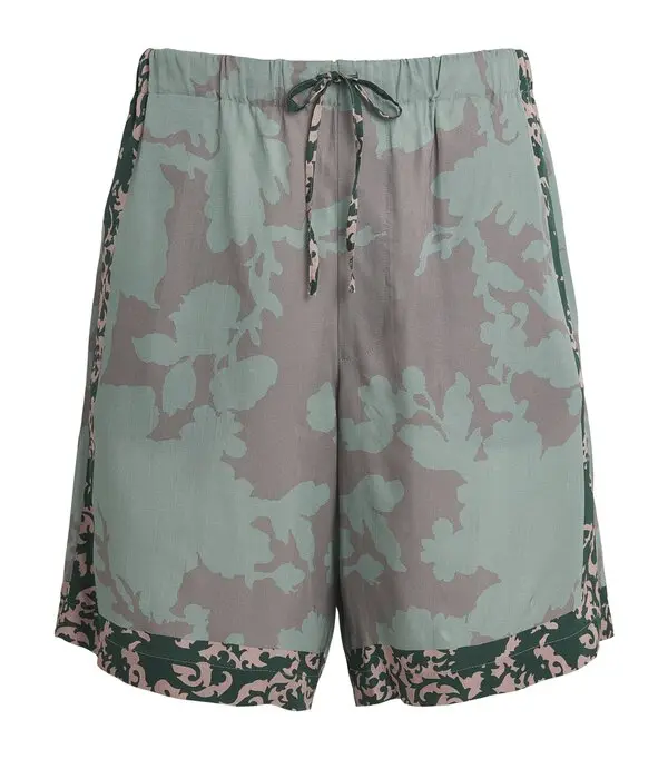 Dries Van Noten Piperi Printed Swim Shorts - Grey
