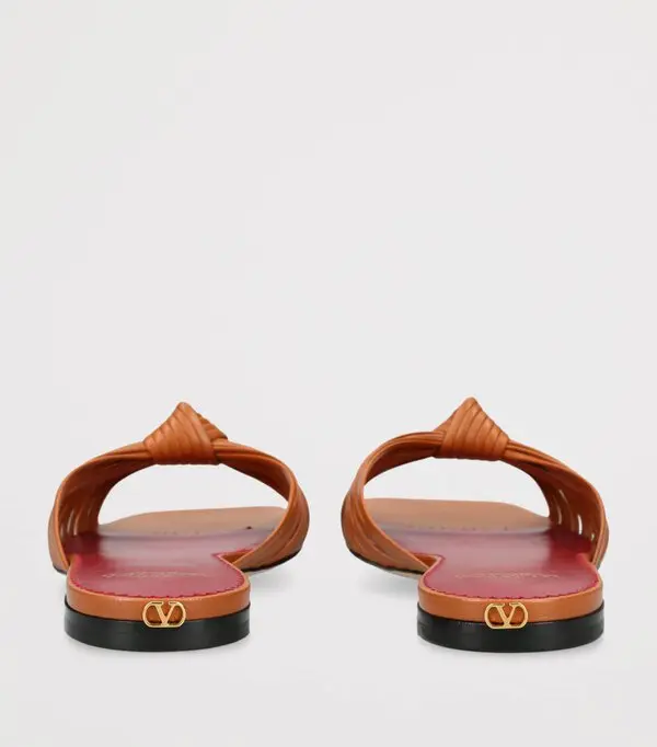Valentino Garavani Leather Annet Sandals - Brown