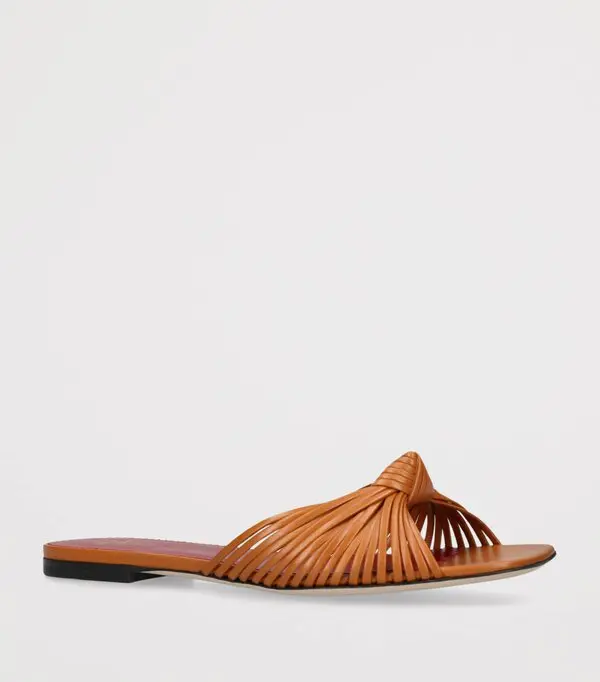 Valentino Garavani Leather Annet Sandals - Brown