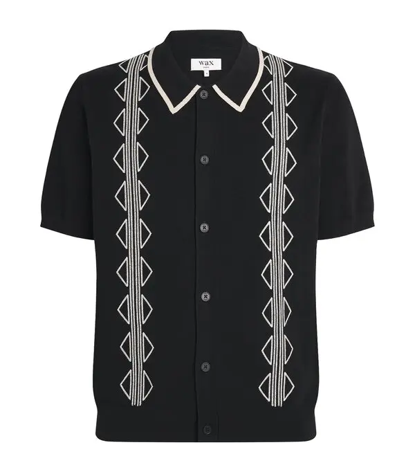 WAX LONDON Cotton-blend Embroidered Tellaro Shirt