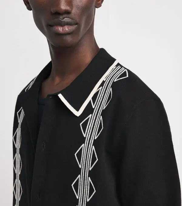 WAX LONDON Cotton-blend Embroidered Tellaro Shirt