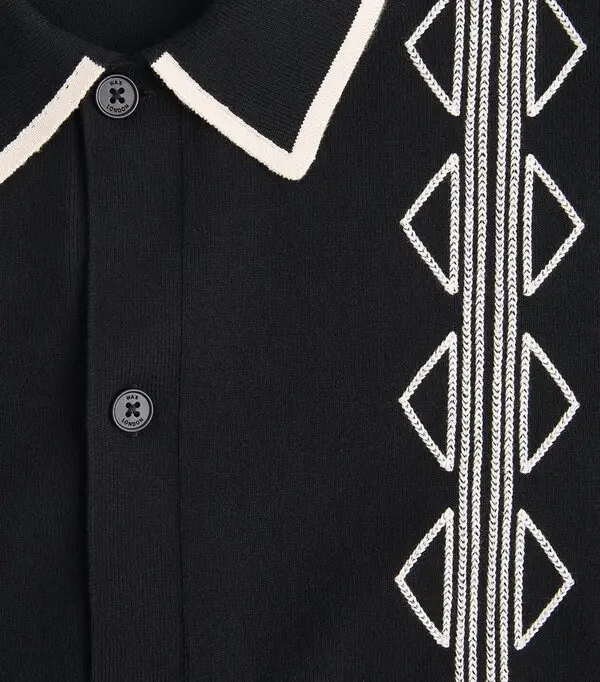 WAX LONDON Cotton-blend Embroidered Tellaro Shirt