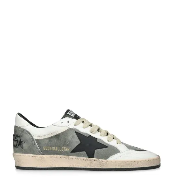 GOLDEN GOOSE Ball Star Suede Sneakers - Blue
