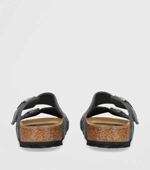 BIRKENSTOCK Suede Arizona Sandals - Grey