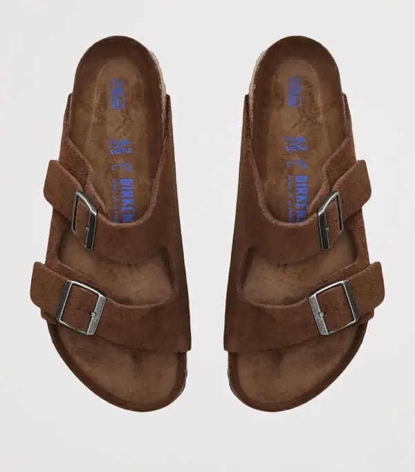BIRKENSTOCK Arizona Suede Sandals - Brown