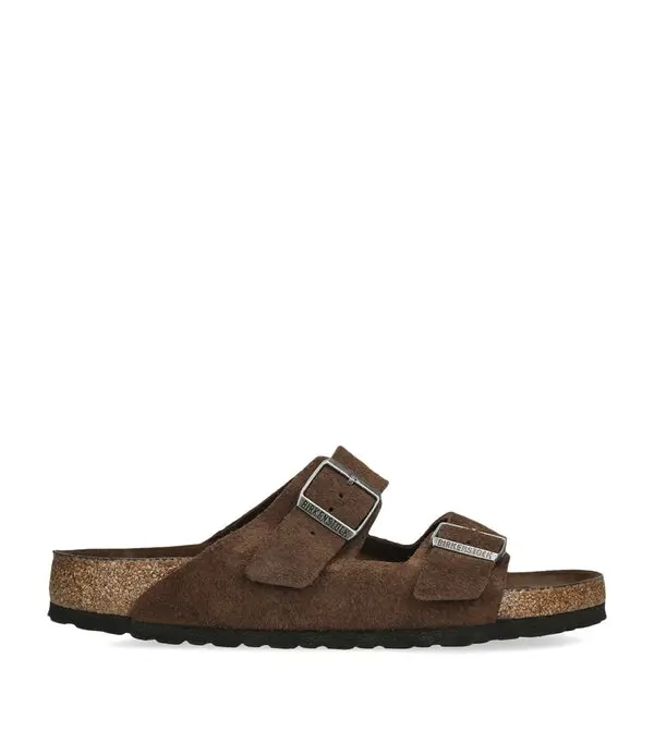 BIRKENSTOCK Arizona Suede Sandals - Brown
