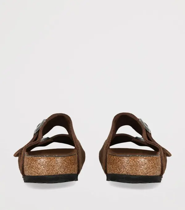 BIRKENSTOCK Arizona Suede Sandals - Brown