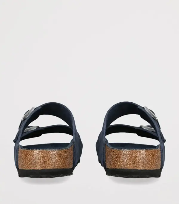 BIRKENSTOCK Suede Arizona Sandals - Navy