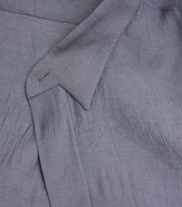 SYSTEM Hidden Button Shirt - Grey