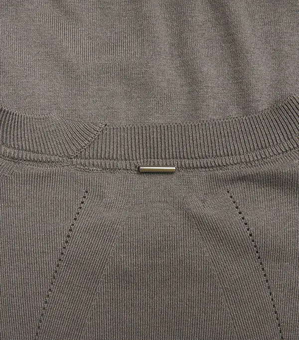 SYSTEM Knitted T-shirt - Grey