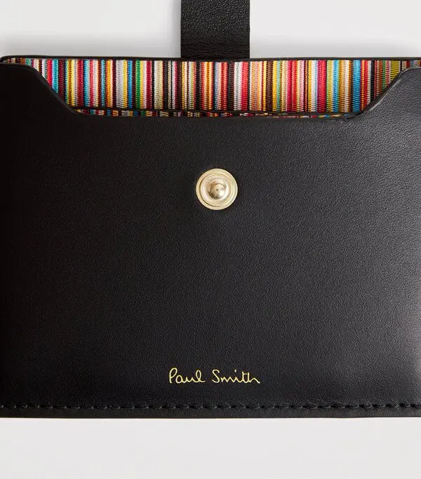 Paul Smith Leather Signature Stripe Pull-out Card Holder