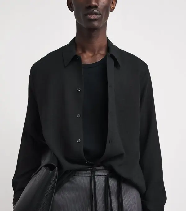 Séfr Crepe Sense Shirt - Black