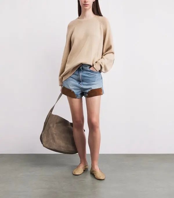 FRAME Cashmere Sweater With Patch Detail