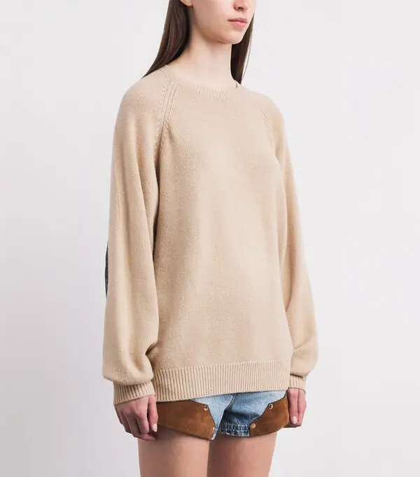 FRAME Cashmere Sweater With Patch Detail