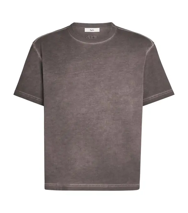 Séfr Cotton Mauro T-shirt - Brown