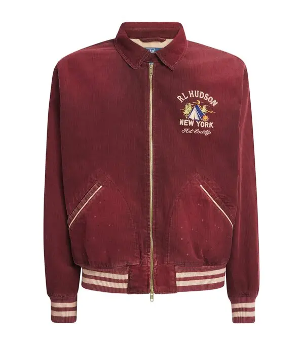 Polo Ralph Lauren Corduroy Embroidered Track Jacket