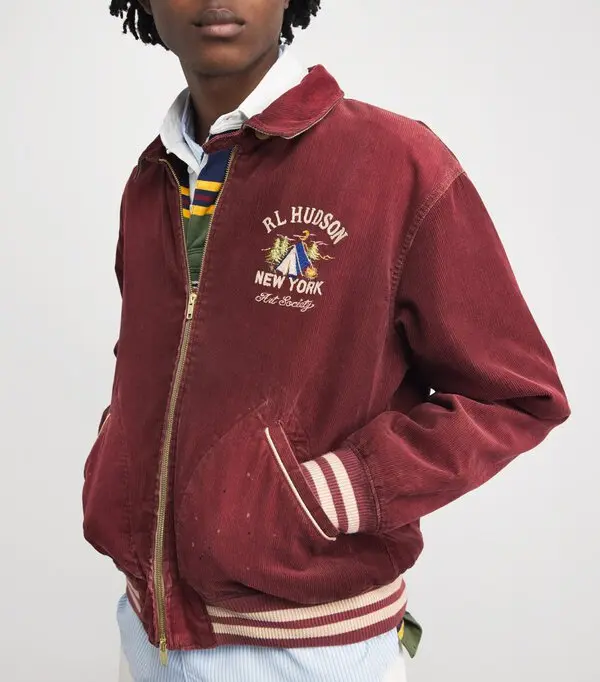 Polo Ralph Lauren Corduroy Embroidered Track Jacket