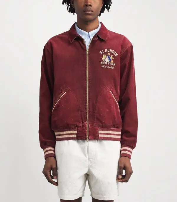 Polo Ralph Lauren Corduroy Embroidered Track Jacket