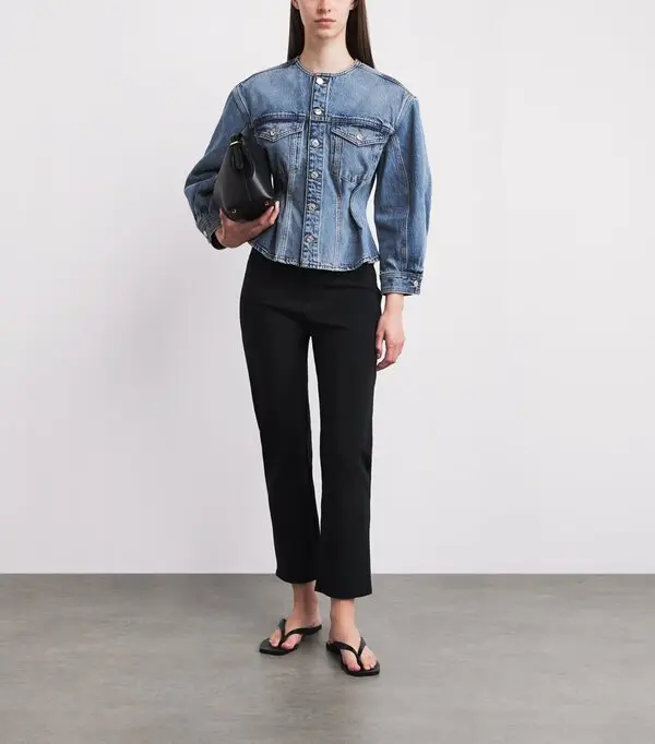 FRAME Nipped Denim Jacket - Blue