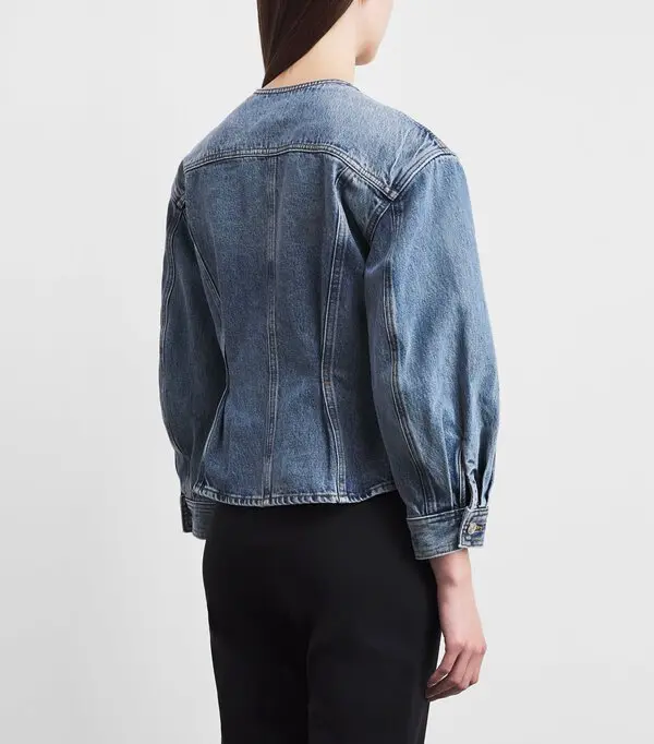 FRAME Nipped Denim Jacket - Blue