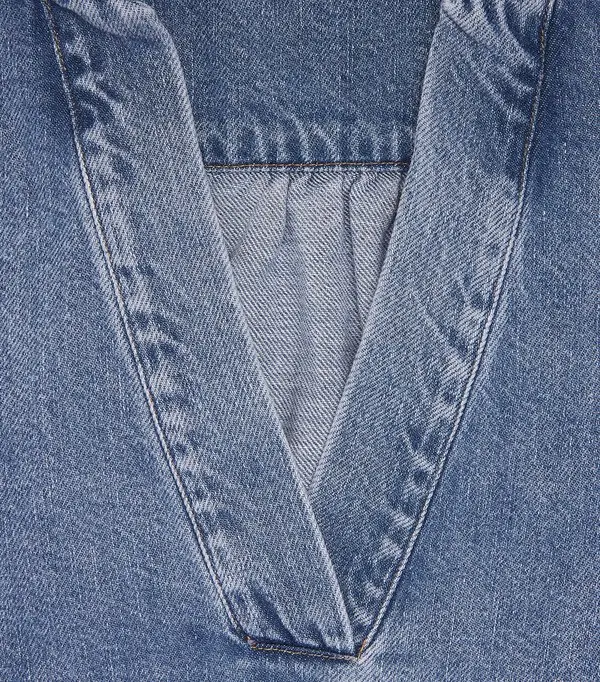 FRAME Denim V-neck Shirt - Blue