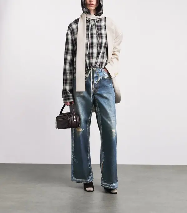Acne Studios Trompe-l'oeil 1981 Low-rise Jeans - Blue