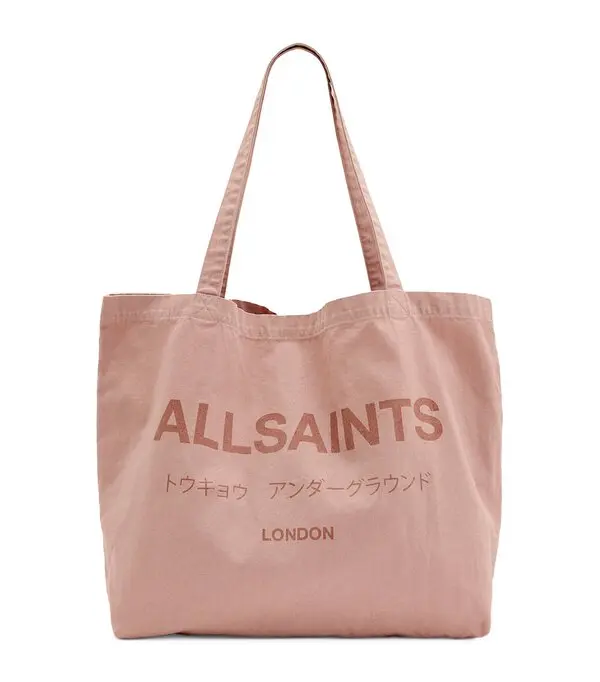 ALLSAINTS Cotton Underground Tote - Pink
