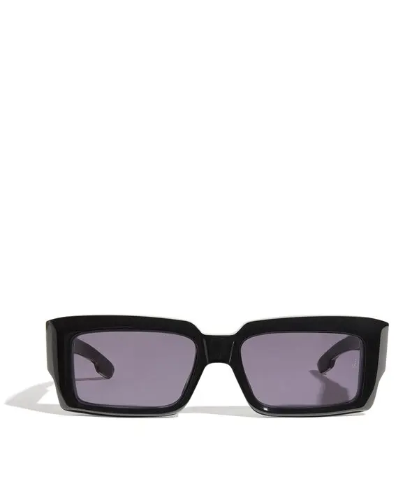 JACQUES MARIE MAGE Acetate Rectangle Quant Sunglasses - Grey