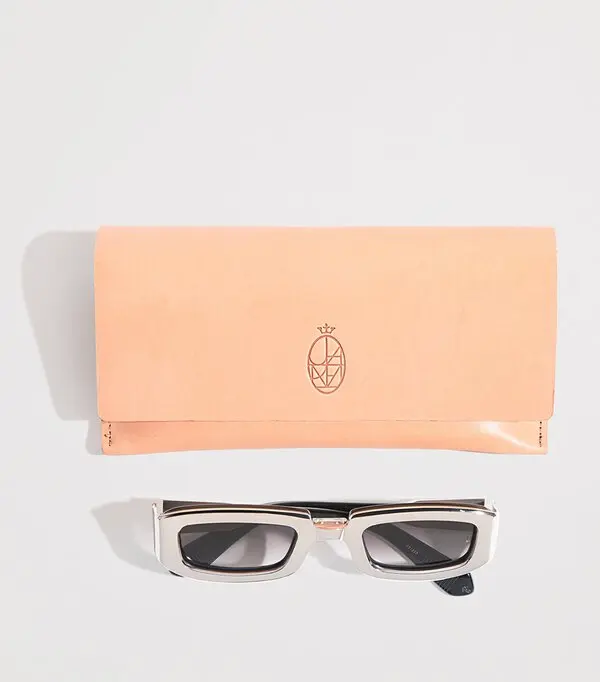 JACQUES MARIE MAGE Titanium Ryder Sunglasses