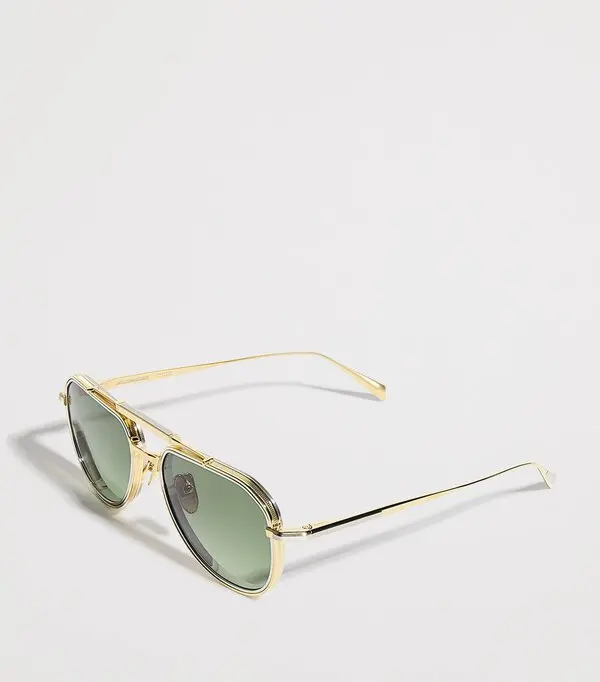 JACQUES MARIE MAGE Titanium Commander Aviator Sunglasses