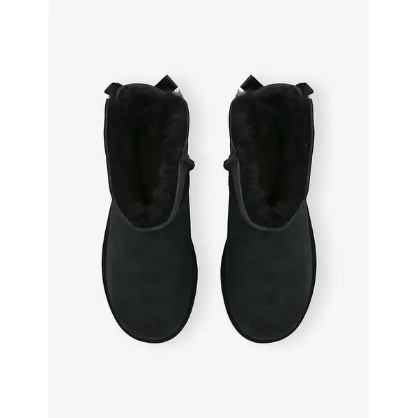 UGG Bailey Bow Ii Suede And Sheepskin Boots