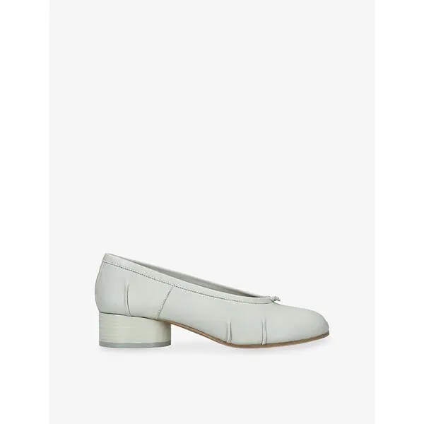 MAISON MARGIELA Tabi Ballerina 30 Leather Pumps - Bone