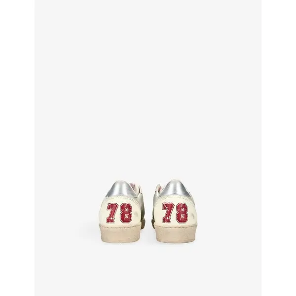 GOLDEN GOOSE Ballstar Suede Trainers - White/comb